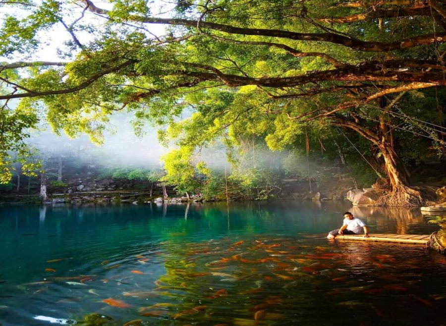 Keindahan Telaga Biru Cicerem di Kuningan - Haluan Lifestyle